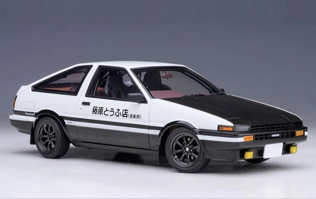AUTO ART INITIAL D AE86 Sprinter Trueno Project D Tuned Version Model £ ...