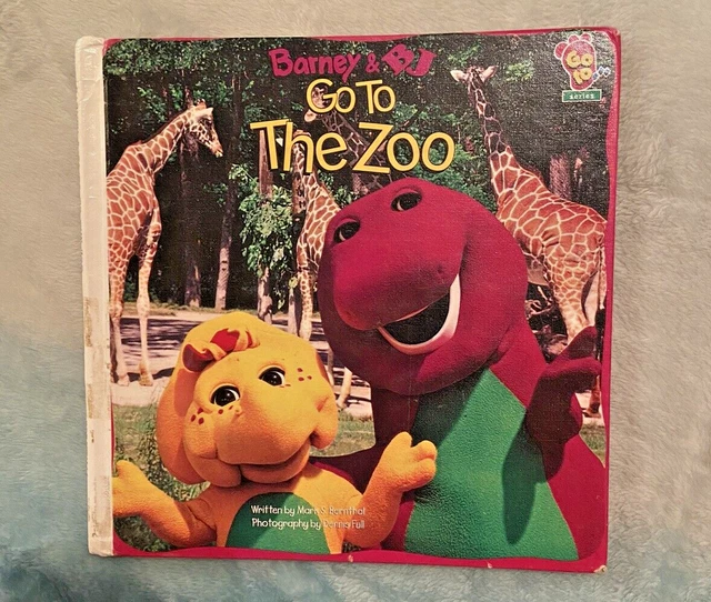 BARNEY AND BJ Go To The Zoo Hard Back Book 1999 Rare Vintage Find $11. ...