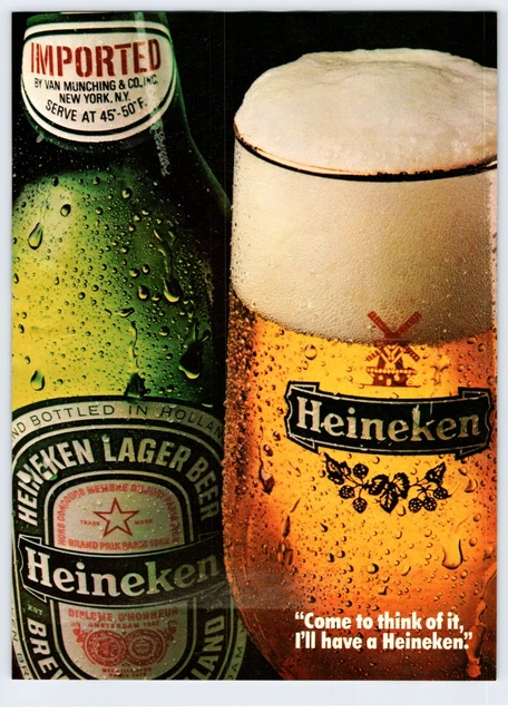 1980 HEINEKEN BEER Vintage 8"X11" Magazine Ad 1980's HCF18 £4.81 ...