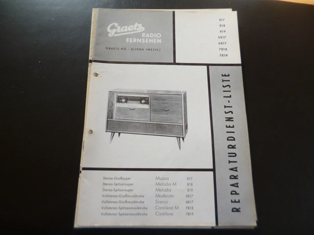 Schaltplan Graetz ZU VERKAUFEN! - PicClick DE