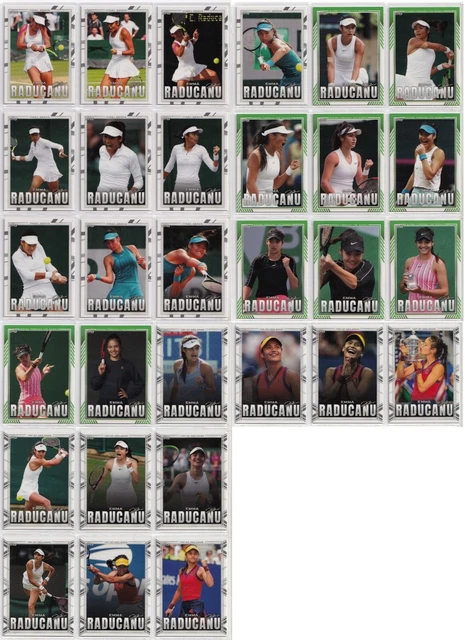 2022 TOPPS X Emma Raducanu Rising Ace 30 Card Set - Limited to 200 ...