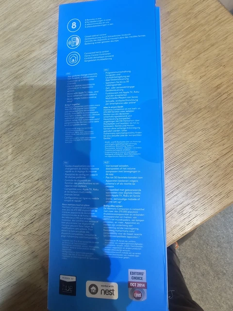 LOGITECH HARMONY COMPANION All in One Remote Control Smart Hub Black ...