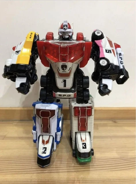 POWER RANGERS SPD Dekaranger robot de base grande 7set Megazord BANDAI ...