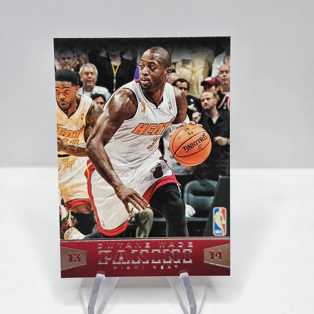2013-14 PANINI BASKETBALL NBA #73 Dwyane Wade Base Trading Card Miami ...