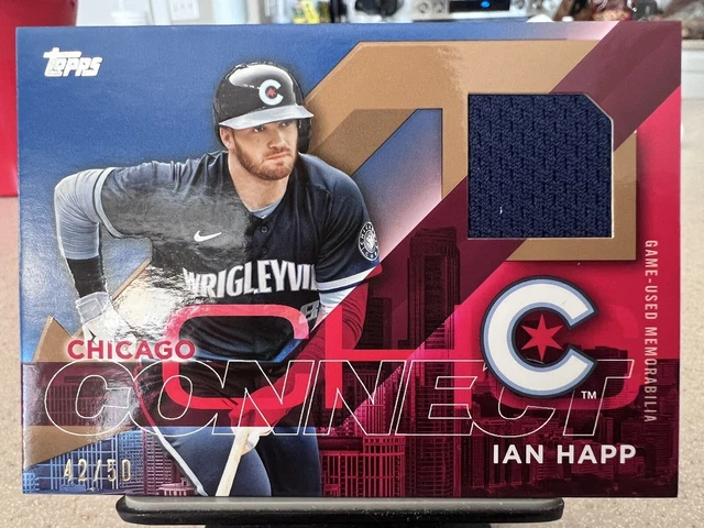 2024 TOPPS SERIES 2 IAN HAPP Gold City Connect relic /50 Chicago Cubs ...