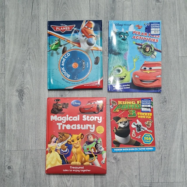 DISNEY PIXAR PLANES CD, Toy Story, Lion King, Stickers, Reading Book ...