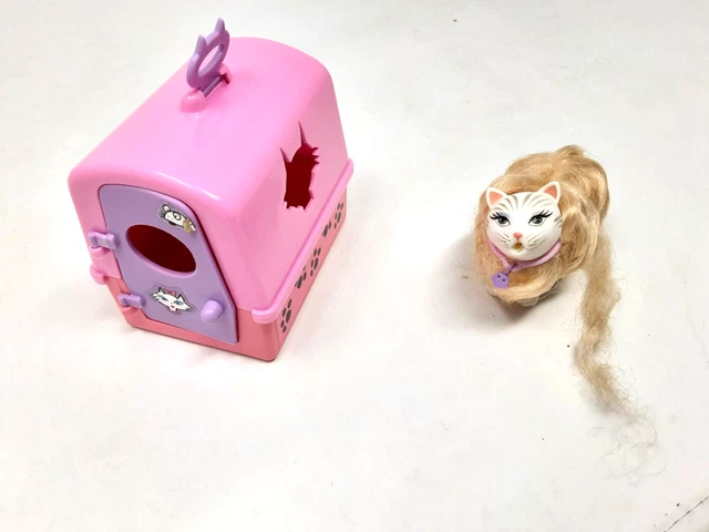 MATTEL 2000 BARBIE Kitty Fun Marshmallow Cat with Pet Carrier £6.52 ...