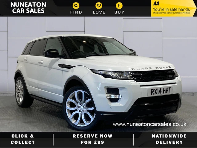 LAND ROVER RANGE ROVER EVOQUE SD4 DYNAMIC White Manual Diesel, 2014 £ ...