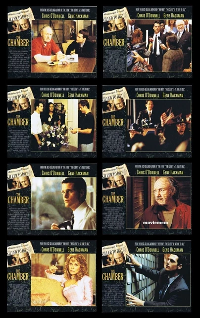 THE CHAMBER ORIGINAL Lobby Card set GENE HACKMAN John Grisham Chris O ...