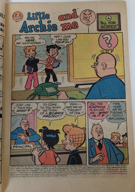 LITTLE ARCHIE #103 Archie Comic 1976 Christmas Issue Jughead Betty ...