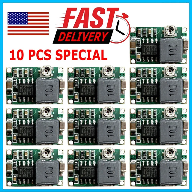 10PCS MINI360 3A DC Voltage Step Down Power Converter Buck Module 3.3V ...