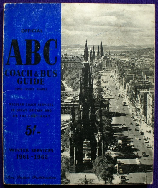 ABC BUS COACH GUIDE ROUTES TIMETABLE MAP WINTER SERVICES 1961-62 No. 2 ...