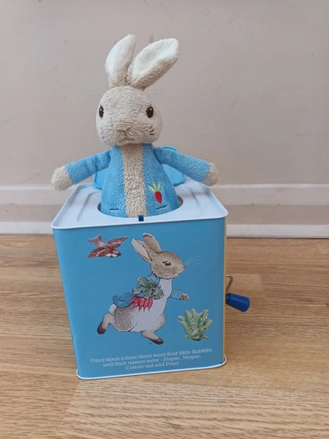 PETER RABBIT JACK in The Box Kids Musical Plush Toy Works, but Pl Read ...