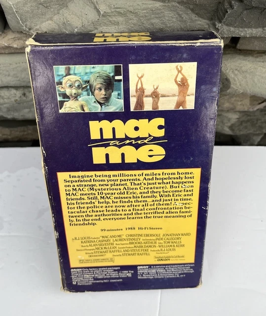 MAC AND ME 1988 VHS Jade Calegory Jonathan Ward Family Sci-fi $10.99 ...