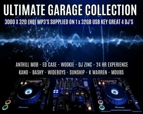UK GARAGE DJ Collection 3000 HQ MP3'S - PLUG N PLAY 32GB USB £17.99 ...