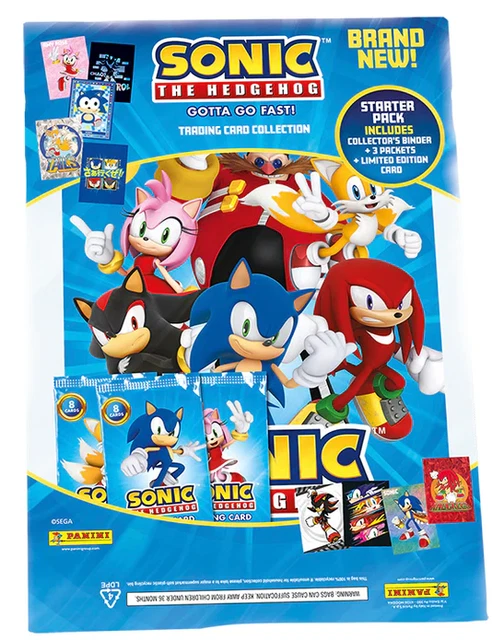 PANINI SONIC THE Hedgehog Gotta Go Fast! Trading Cards Starter Pack ...