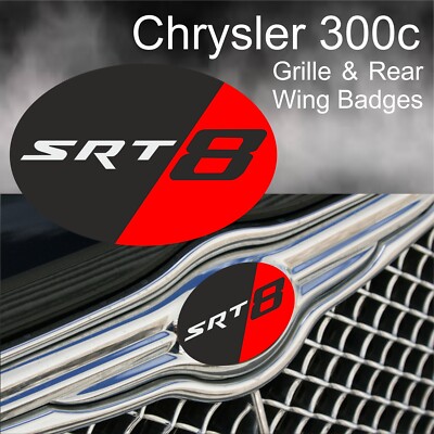 CHRYSLER 300C 300 Wing Logo Grille & Rear Wing Badge Emblems £21.99 ...