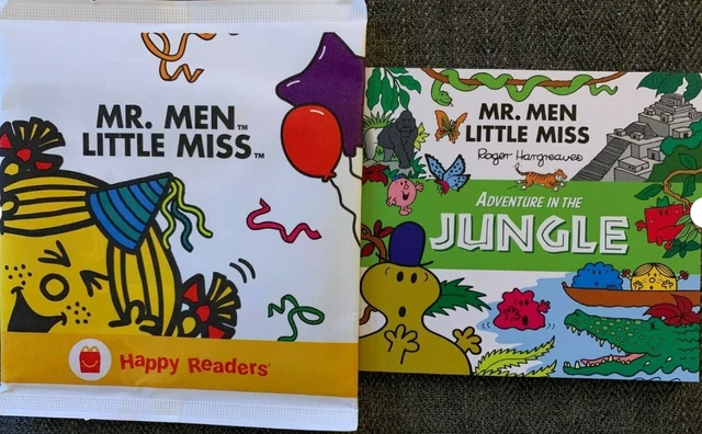 MR MEN, LITTLE Miss, Book, Adventure in the Jungle, Mcdonalds, Happy ...