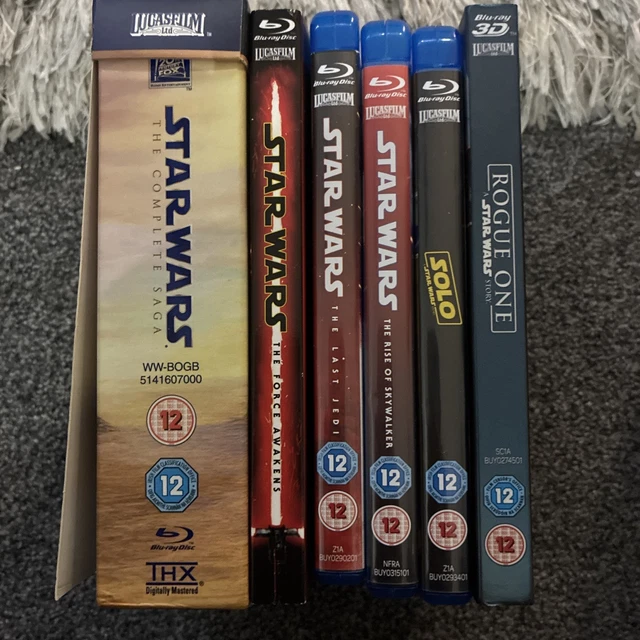 STAR WARS BLU-RAY Bundle Complete Saga Boxset, Rogue One, Solo, Sequels ...