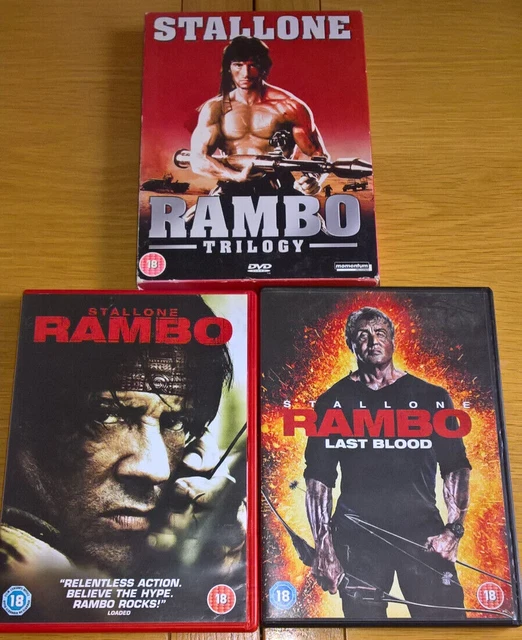 RAMBO 1-5 COMPLETE DVD Collection Sylvester Stallone First Blood 1 2 3 Last R2 £15.80 - PicClick UK