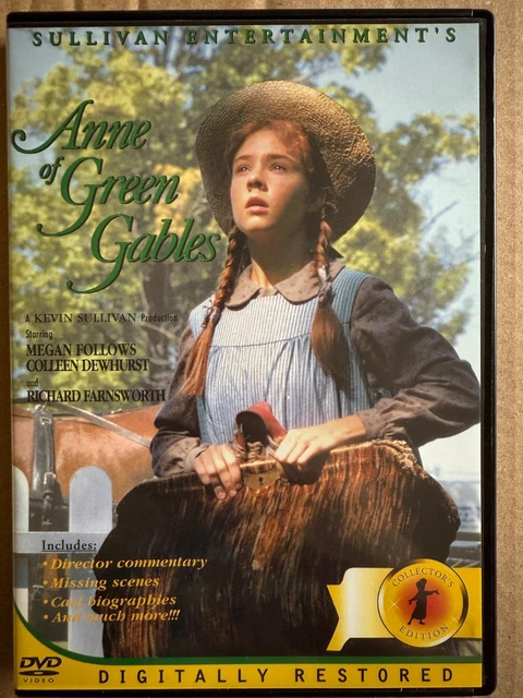 ANNE OF GREEN Gables DVD Region 1 NTSC 1983 Megan Follows Colleen ...