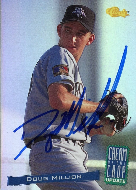 1994 CARTE SIGNÉE Classique DOUG MILLION Autographe RC ROCKIES SUPER ...