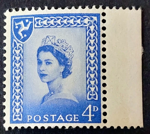 GB 🇮🇲 ISLE Of Man 4p Postage Stamp with Margin £1.66 - PicClick UK