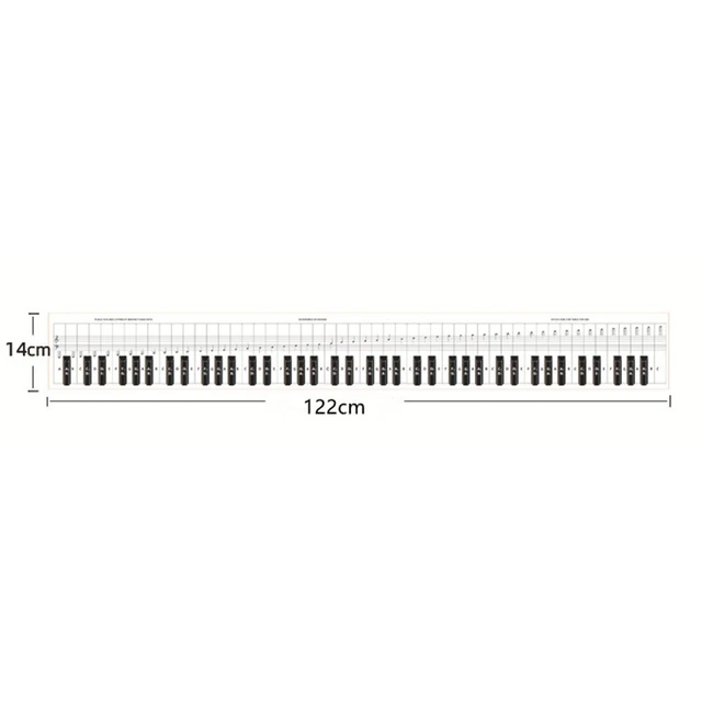 PIANO KEYBOARD CHART Piano Piano Practice Chart Coated Paper Brand New ...
