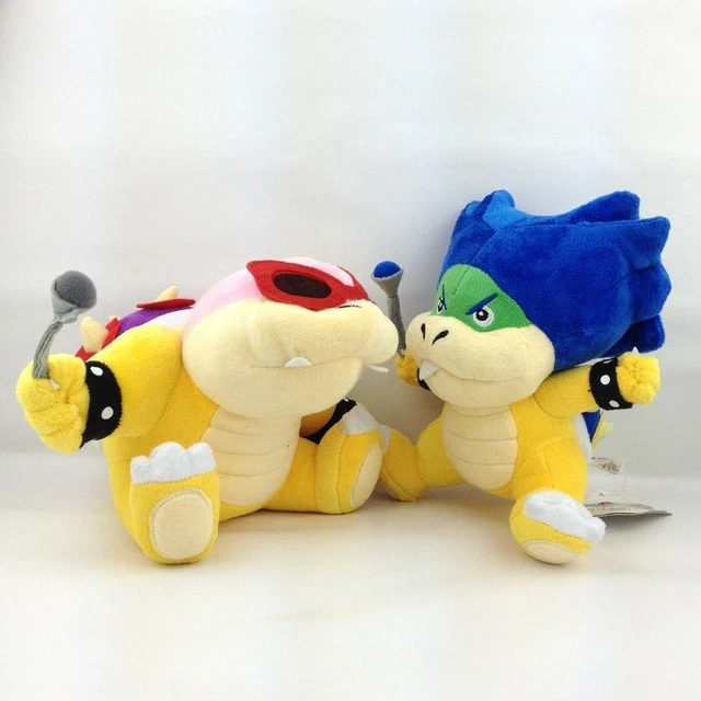 2 X SUPER Mario Bros Koopalings Roy Morton Koopa Jr. Peluche jouet doux Bowser Kid 7" EUR 29,24 ...