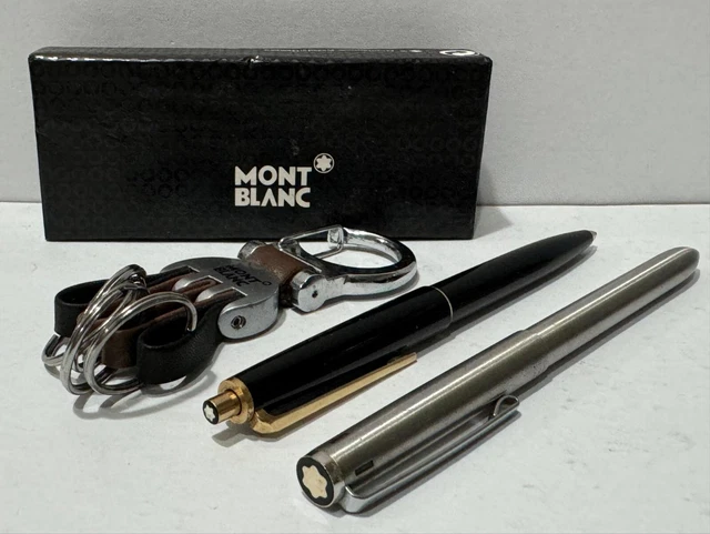 VINTAGE MONT BLANC Lot : Keychain, Black Gold Noblesse Mechanical ...