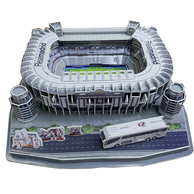 3D REAL MADRID Replica Bernabeu Football Stadium Puzzle - 160 Pieces ...