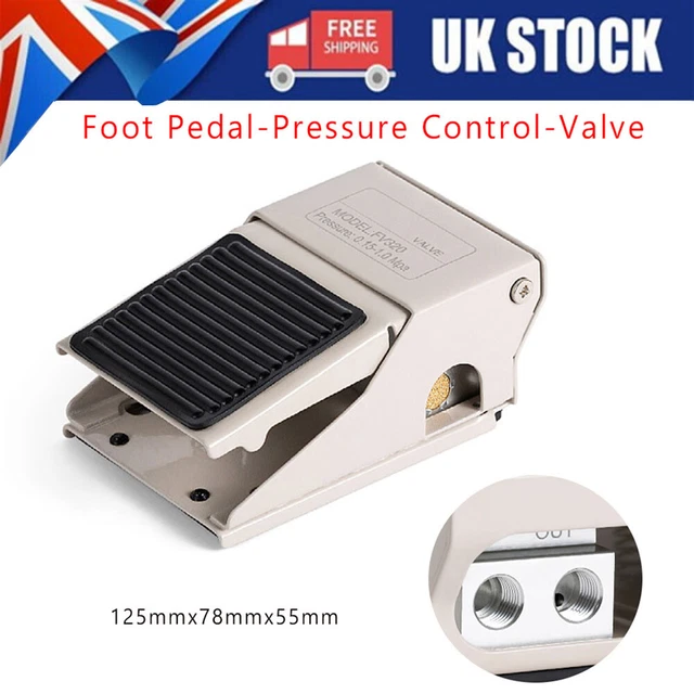 FOOT PEDAL-PRESSURE CONTROL-VALVE 3 Way 2-Position 1/4\ PT Air ...