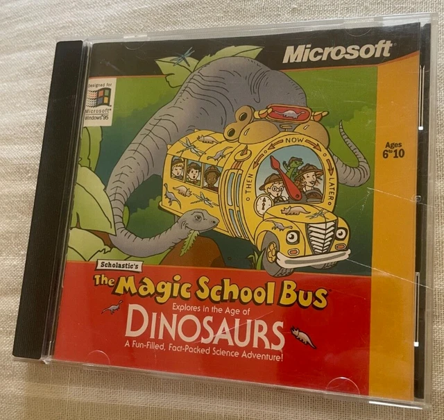 MICROSOFT. SCHOLASTIC'S THE Magic School Bus Cd - Dinosaurs $5.00 ...
