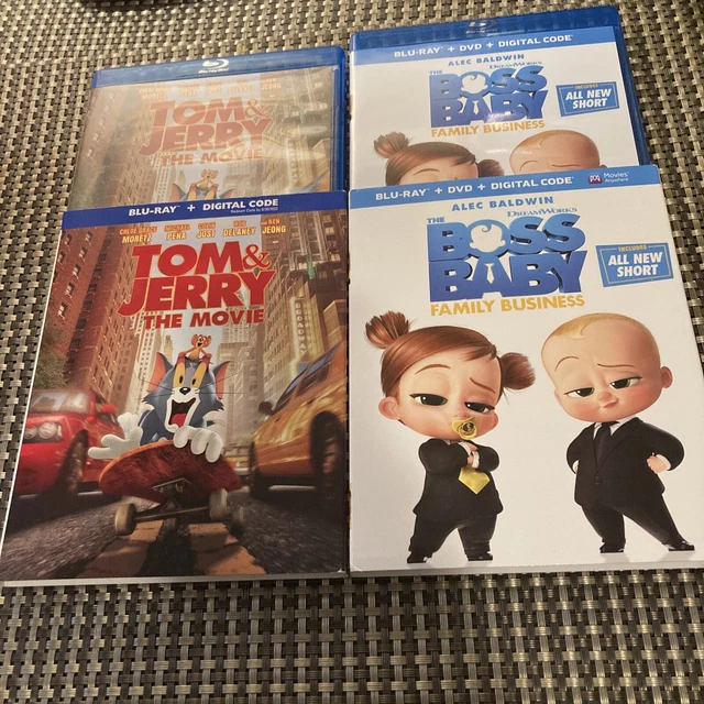 TOM & JERRY The Movie / Boss Baby Family Business (Blu-Ray avec HOUSSES ...