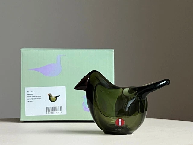 IITTALA BIRD BY Toikka Sleppo Oiva Toikka Moss Green Copper with Box ...