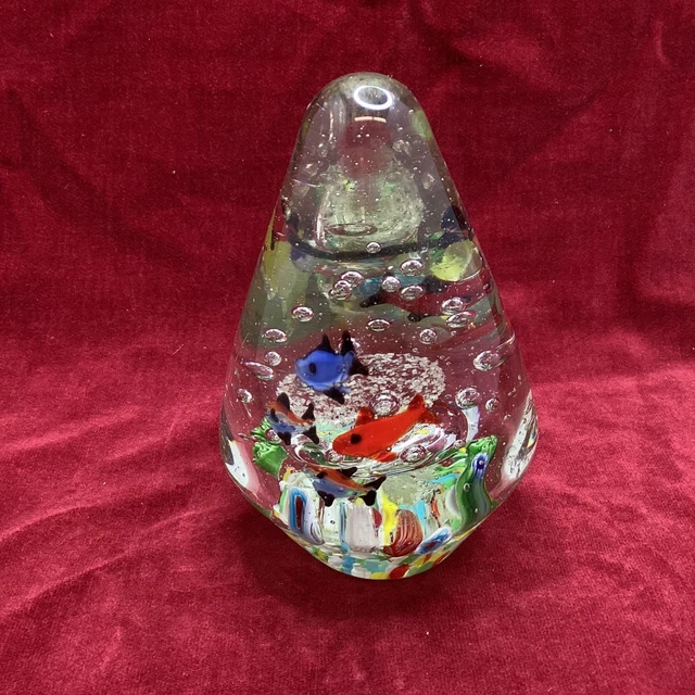 MURANO STYLE FISH Bowl Decorative Art Glass Paperweight (10C) MO#8755 £ ...