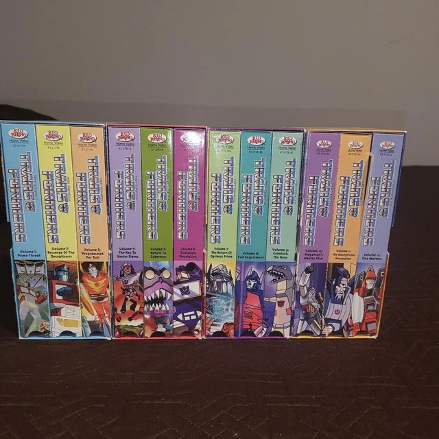 THE ORIGINAL TRANSFORMERS Vhs Video All Volumes 1 - 12 4 Boxsets £114. ...