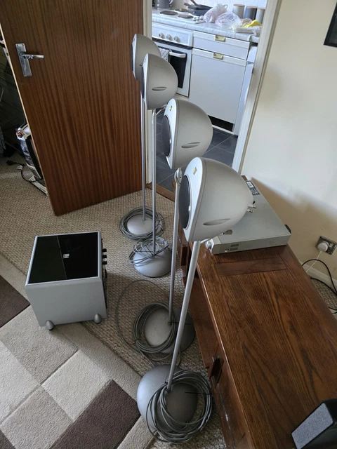 KEF HTS2001 SATELLITE Speakers And Sub With Amp £156.68 - PicClick UK