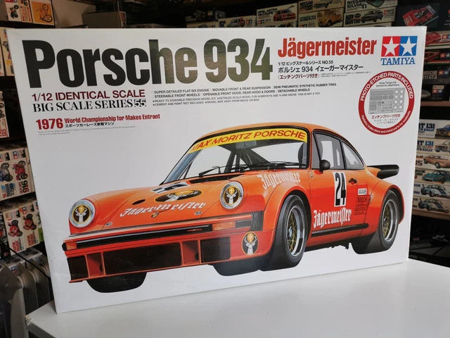 TAMIYA 1/12 PORSCHE 934 Jagermeister Model Kit 12055 Inc Etch New Big ...