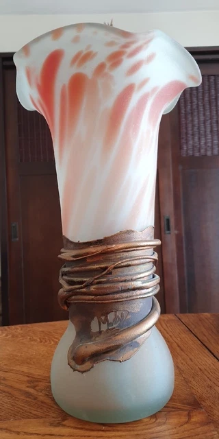 BEAU VASE MADY Benson Alchemy En Pate De Verre Ornée De Cuivre? EUR 70 ...