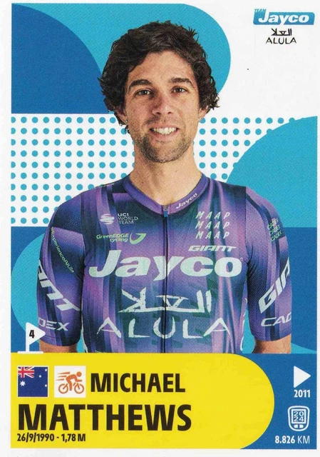 PANINI, TOUR DE France 2025: figurina 242 Michael Matthews (Jayco Alula) EUR 1,50 - PicClick IT