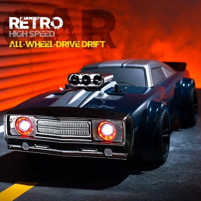 1:16 2.4G 4WD Remote Control Retro Muscle Car 35KM/H Model Car Drift RC ...