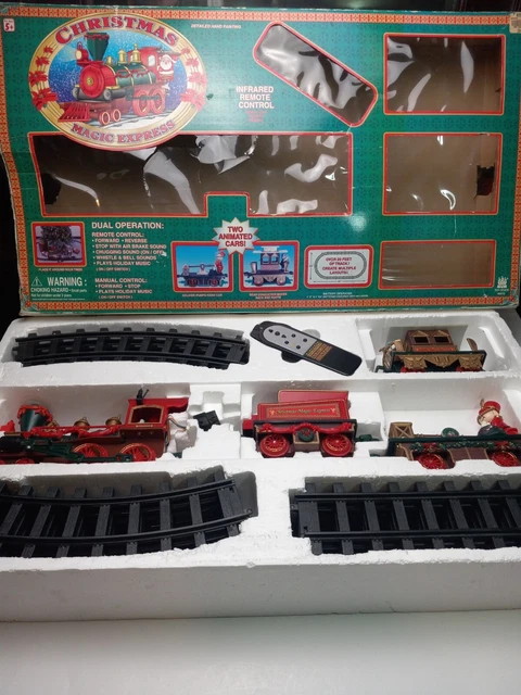 TOY STATE CHRISTMAS Magic Express Train With Remote Vintage- Missing ...