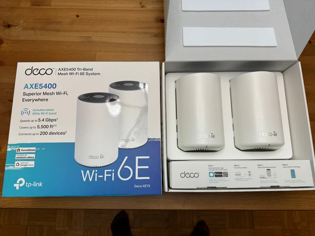 TP-LINK DECO AXE5400 Tri-Band WiFi 6E Mesh System(Deco XE75) - up to ...