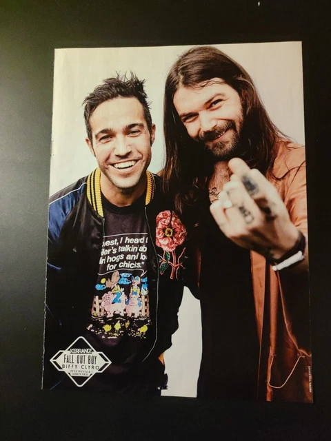 FALL OUT BOY BIFFY CLYRO Pete Wentz Simon Neil 1 Page UK Clipping ...