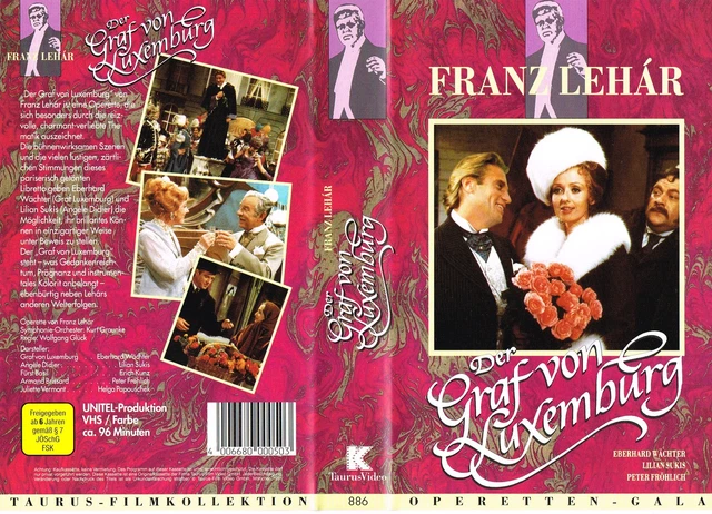 (VHS) DER GRAF von Luxemburg - Eberhard Wächter, Lilian Sukis (Operetten-Gala) EUR 20,00 ...