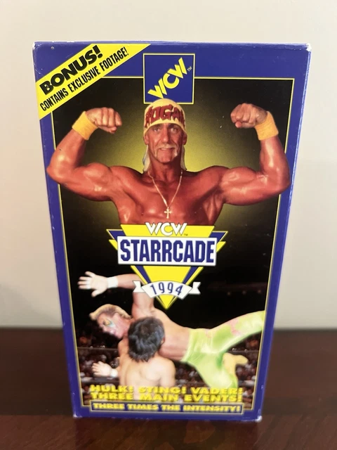 WCW STARRCADE 1994 VHS Wrestling Rare Hulk Hogan Brutus Beefcake WWF ...