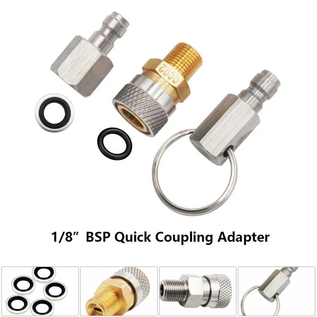 ADAPTATEUR UNIVERSEL QUICK Connect 1/8 BSP avec fiches et connecteur ...