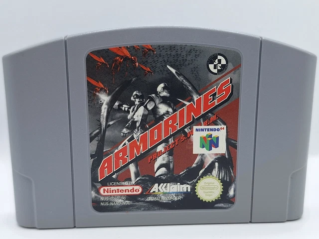 ARMORINES PROJECT SWARM S.W.A.R.M. Nintendo N64 module jeu EUR 12,90 ...