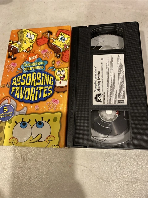 SPONGEBOB SQUAREPANTS - Absorbing Favorites (VHS, 2005) Nick ... SPONGEBOB SQUAREPANTS - Absorbing Favorites (VHS, 2005) Nick ...